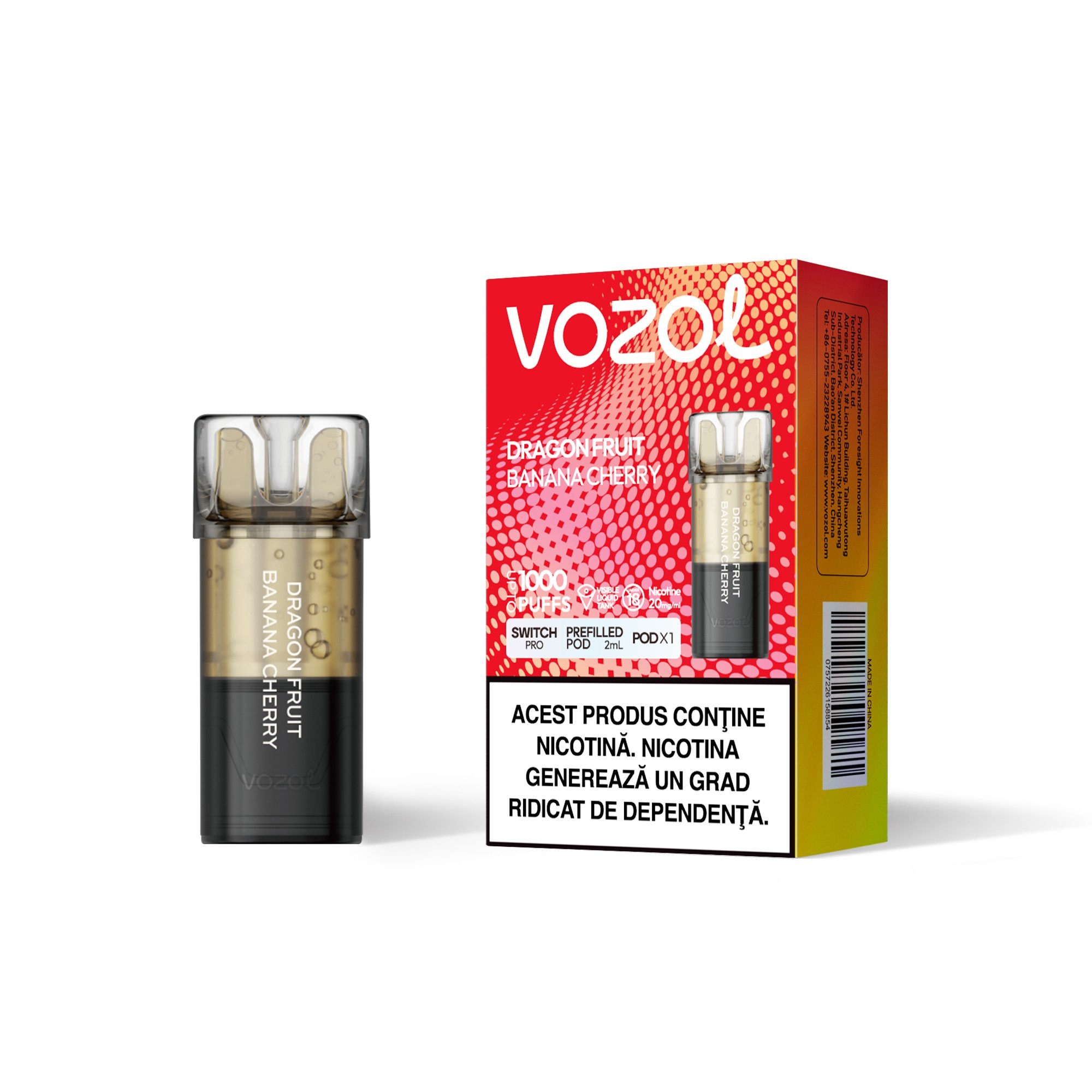 Capsula de unica folosinta SWITCH PRO DRAGON FRUIT BANAN... » Vozol.Ro